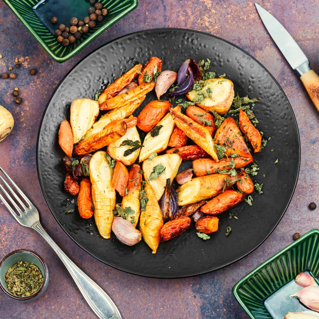 Duo de Carottes et navets nouveaux rôtis au miel | Rue Juliette